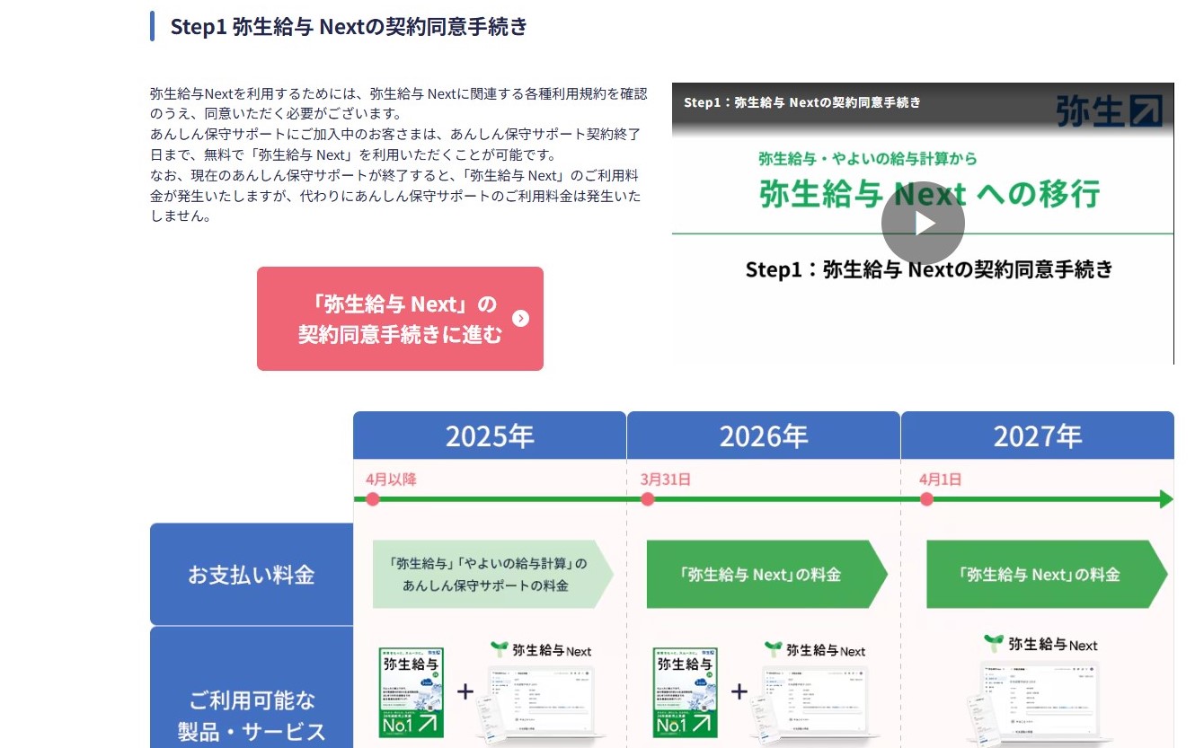 弥生給与終了について（2）弥生給与Next移行の3ステップ | 経営相談・相続・経理指導・節税対策は武蔵野市の税理士法人SVC